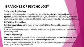 INTRODUCTION TO PSYCHOLOGY PART 1.pptx FOR Bsc I SEMESTER BY Mrs.Shilpa ...