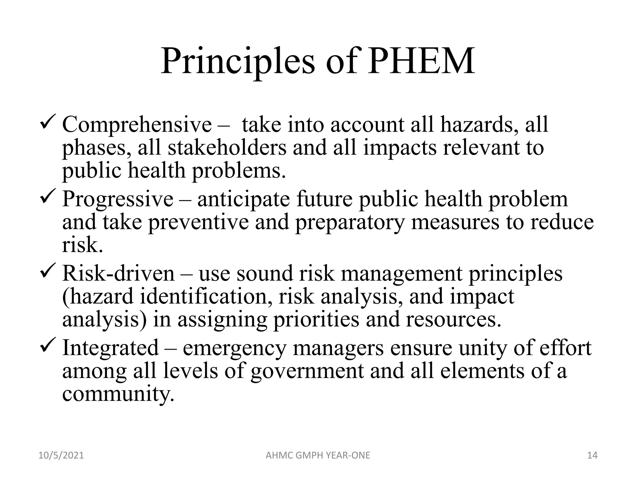 Introduction to public health emergency management | PPTX