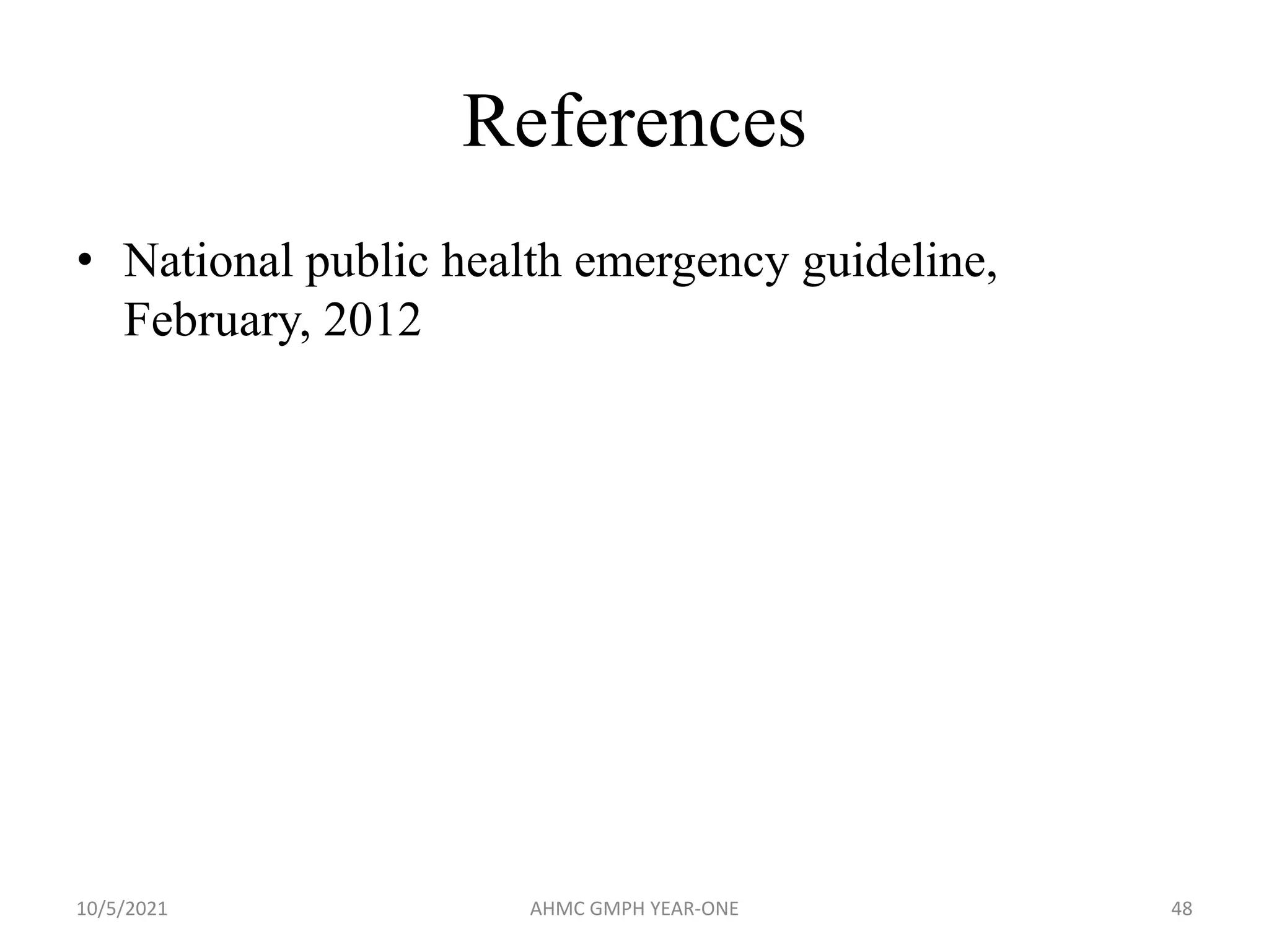 Introduction to public health emergency management | PPTX