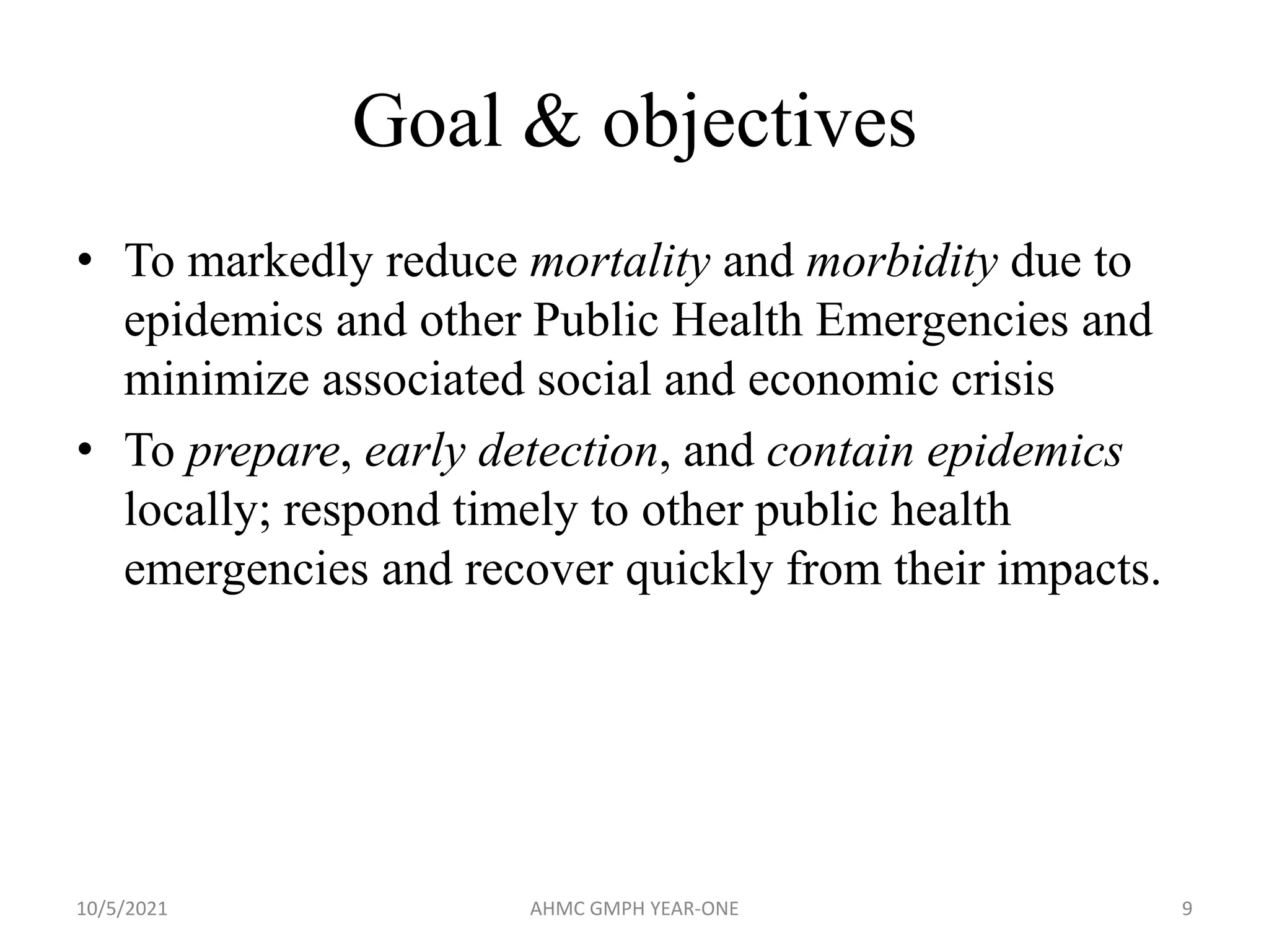 Introduction to public health emergency management | PPTX
