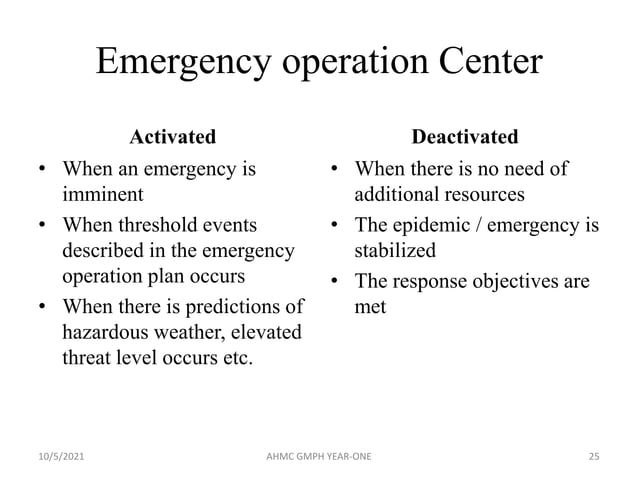 Introduction to public health emergency management | PPTX | Infectious ...