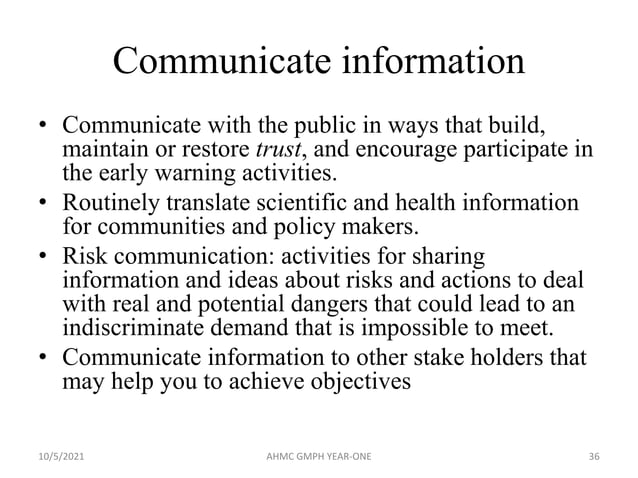 Introduction to public health emergency management | PPTX | Infectious ...