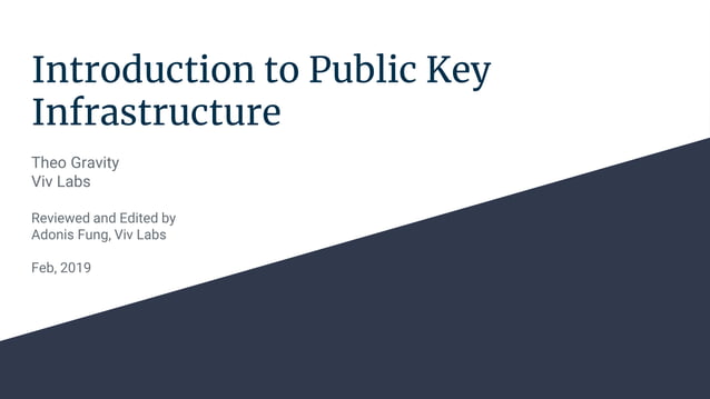 Introduction to Public Key Infrastructure | PPTX