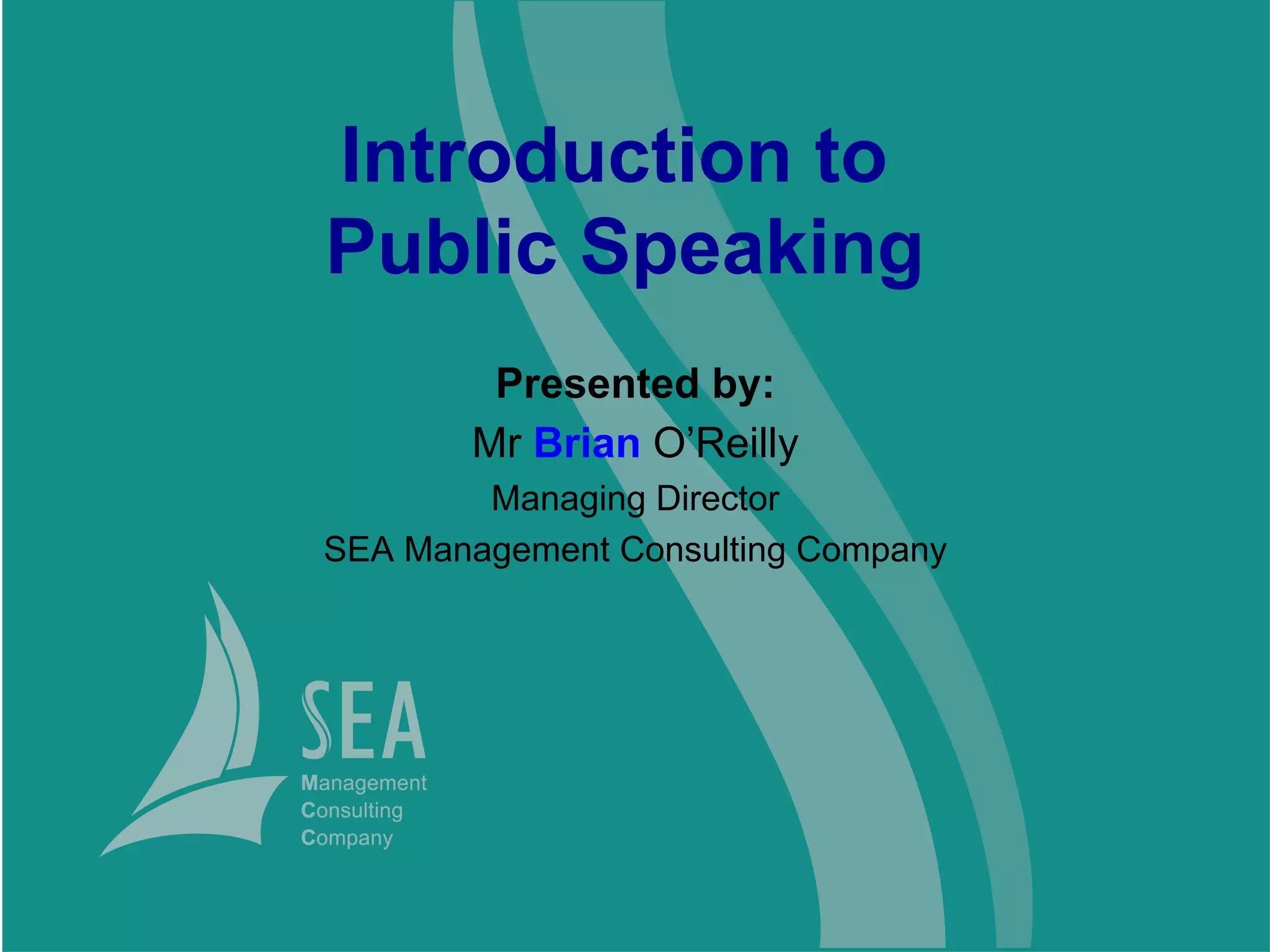 Introduction to public speaking | PDF