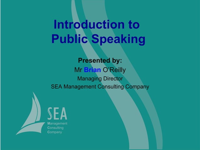 Introduction to public speaking | PDF | Business Expos & Conferences ...