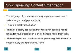 Introduction To Public Speaking | PPT
