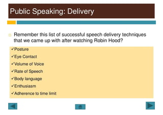 Introduction To Public Speaking | PPT