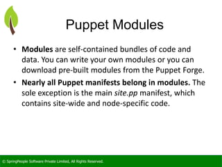 Introduction to Puppet - SpringPeople | PDF