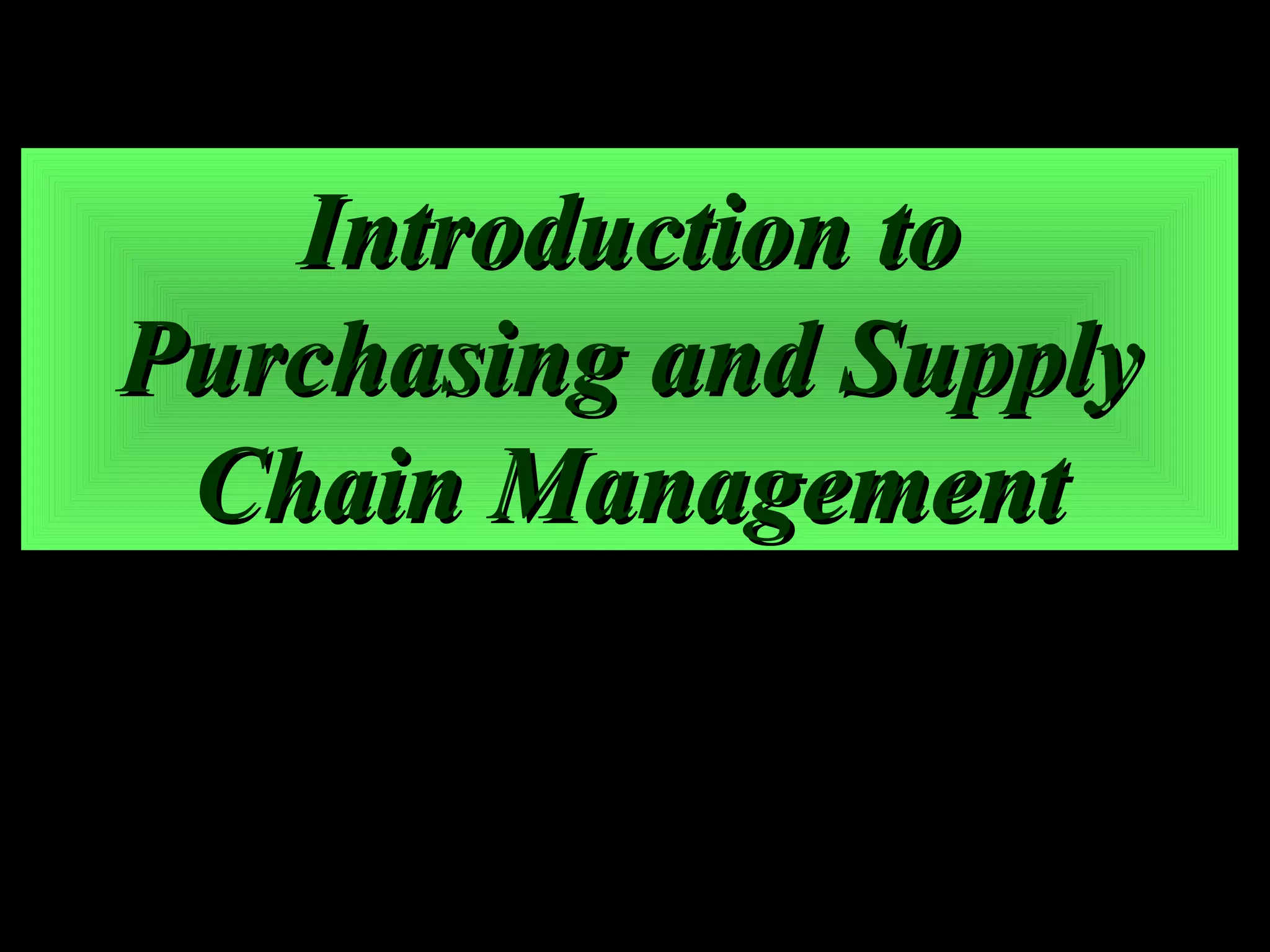 Introduction to purchasing and supply chain management | Factors ...