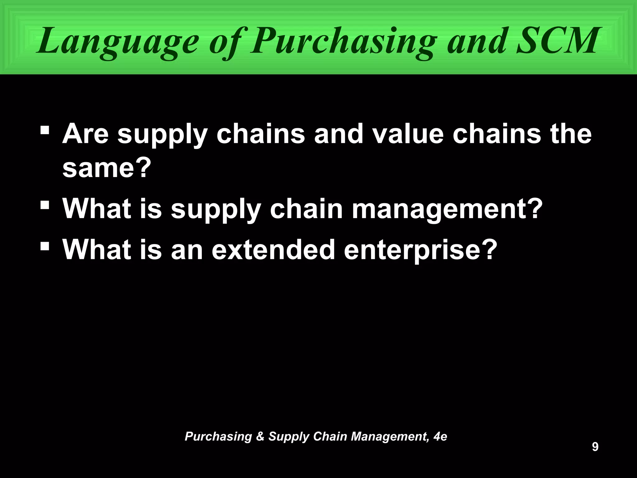 Introduction to purchasing and supply chain management | Factors Driving SCM | Why Purchasing Is ...