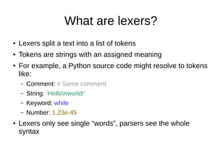 Introduction to pygments | PPT