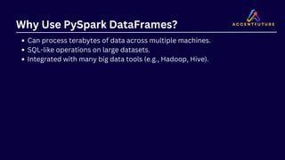 Pyspark training | Introduction to PySpark DataFrames | PDF