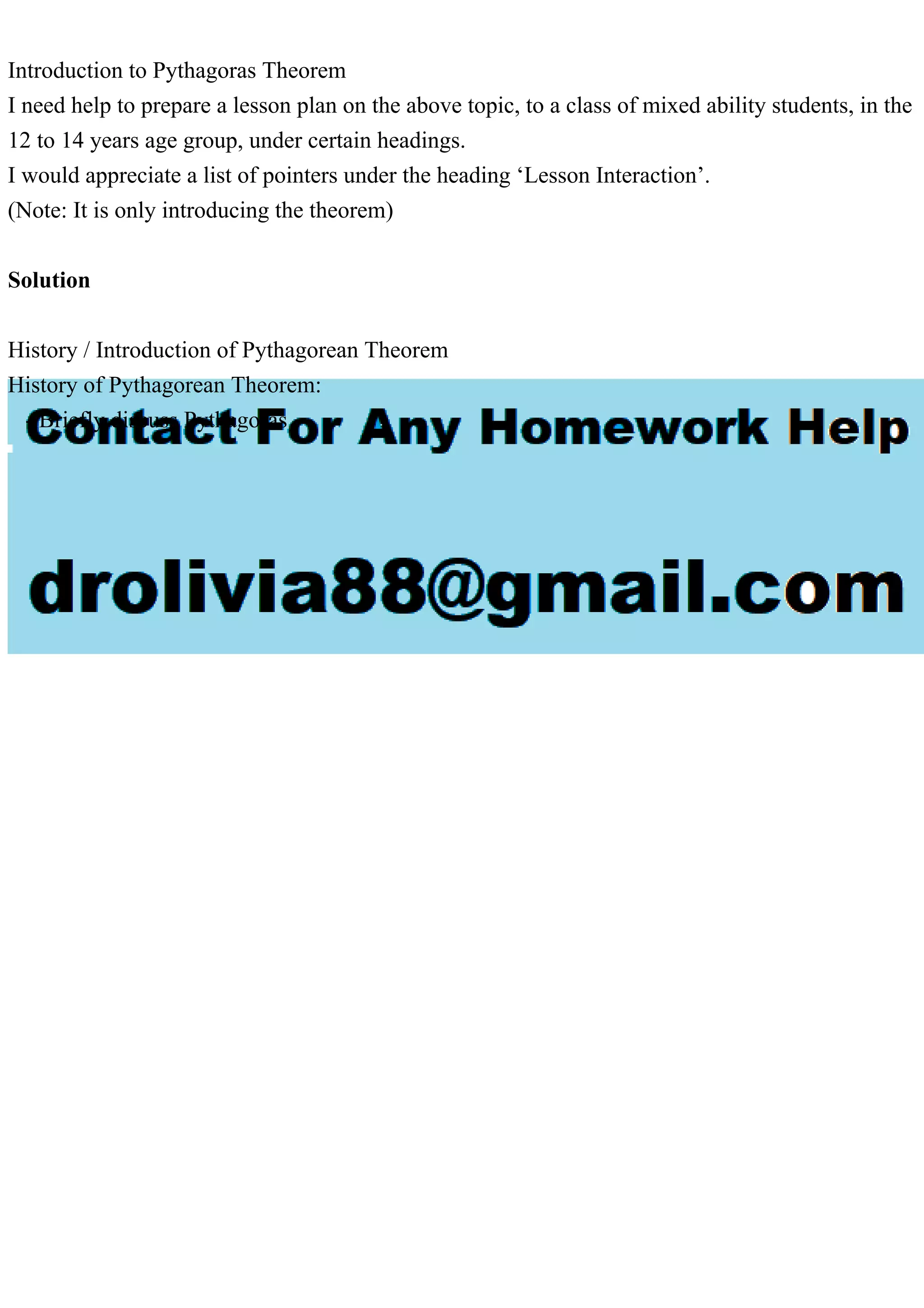 Introduction to Pythagoras TheoremI need help to prepare a lesson .pdf