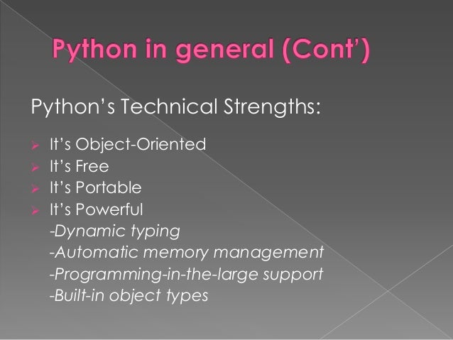 Introduction to python