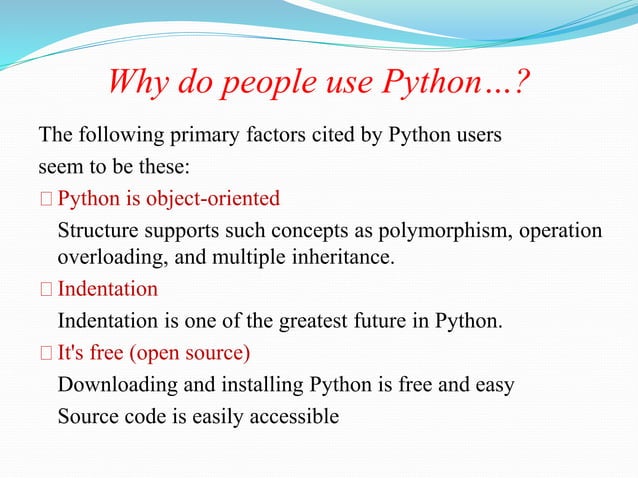 Introduction to python for Beginners | PPTX