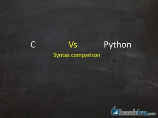 Introduction to python | PPTX | Programming Languages | Computing