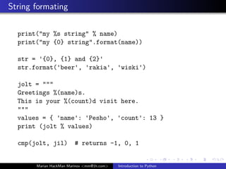 Introduction to python | PPT