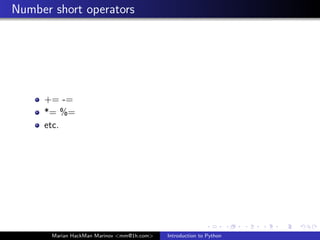 Introduction to python | PPT