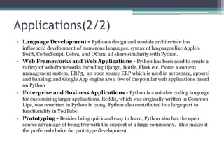 Introduction to python | PPTX