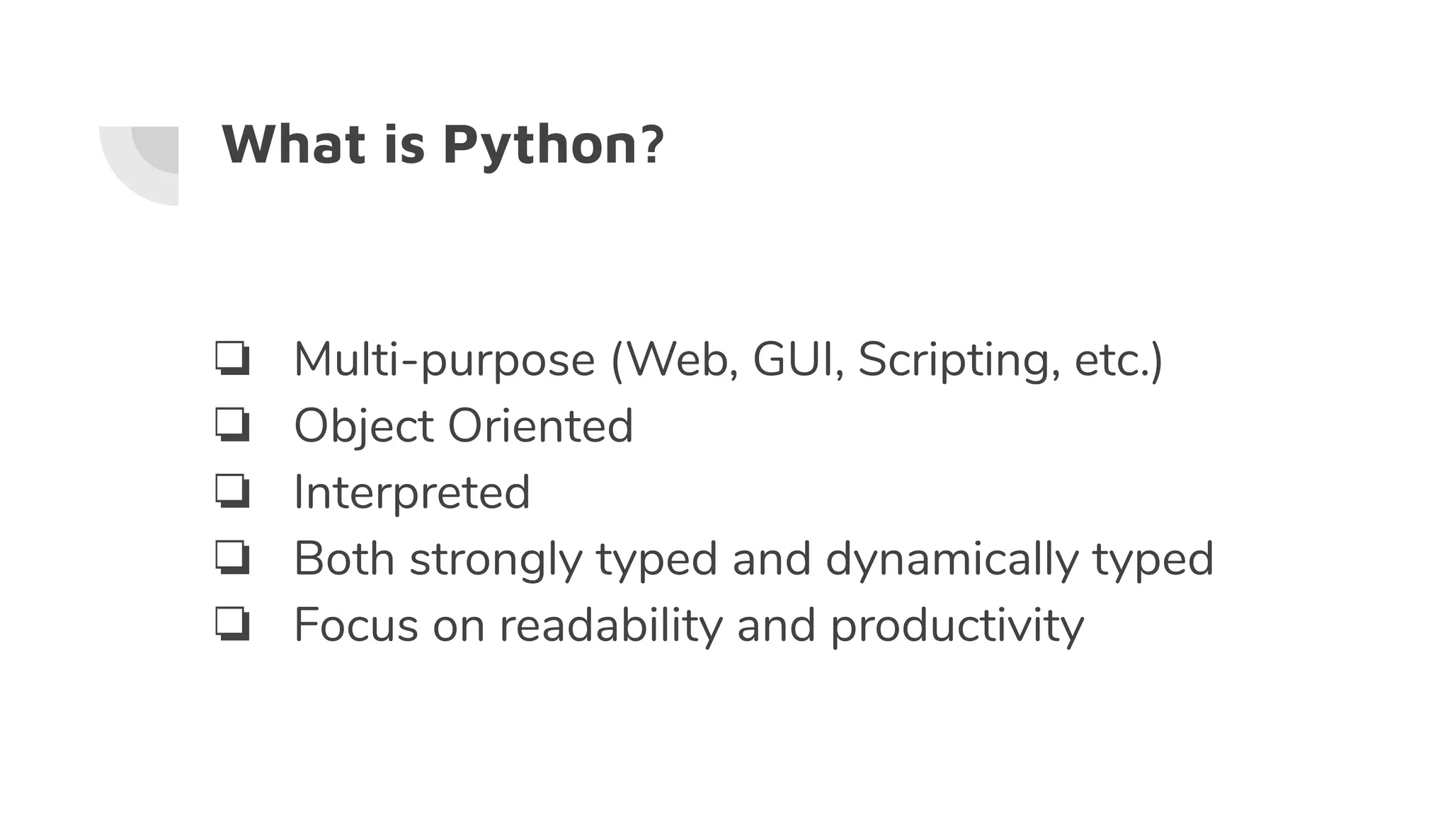 Introduction To Python Ppt