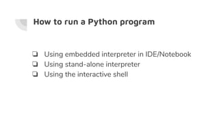 Introduction to python | PDF