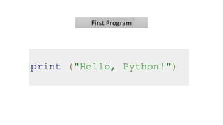 Introduction to python for beginners | PPT