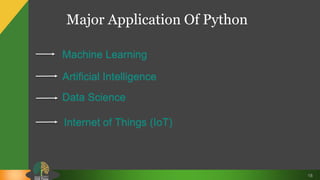 Introduction to python | PPTX
