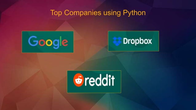 Introduction to python | PPTX