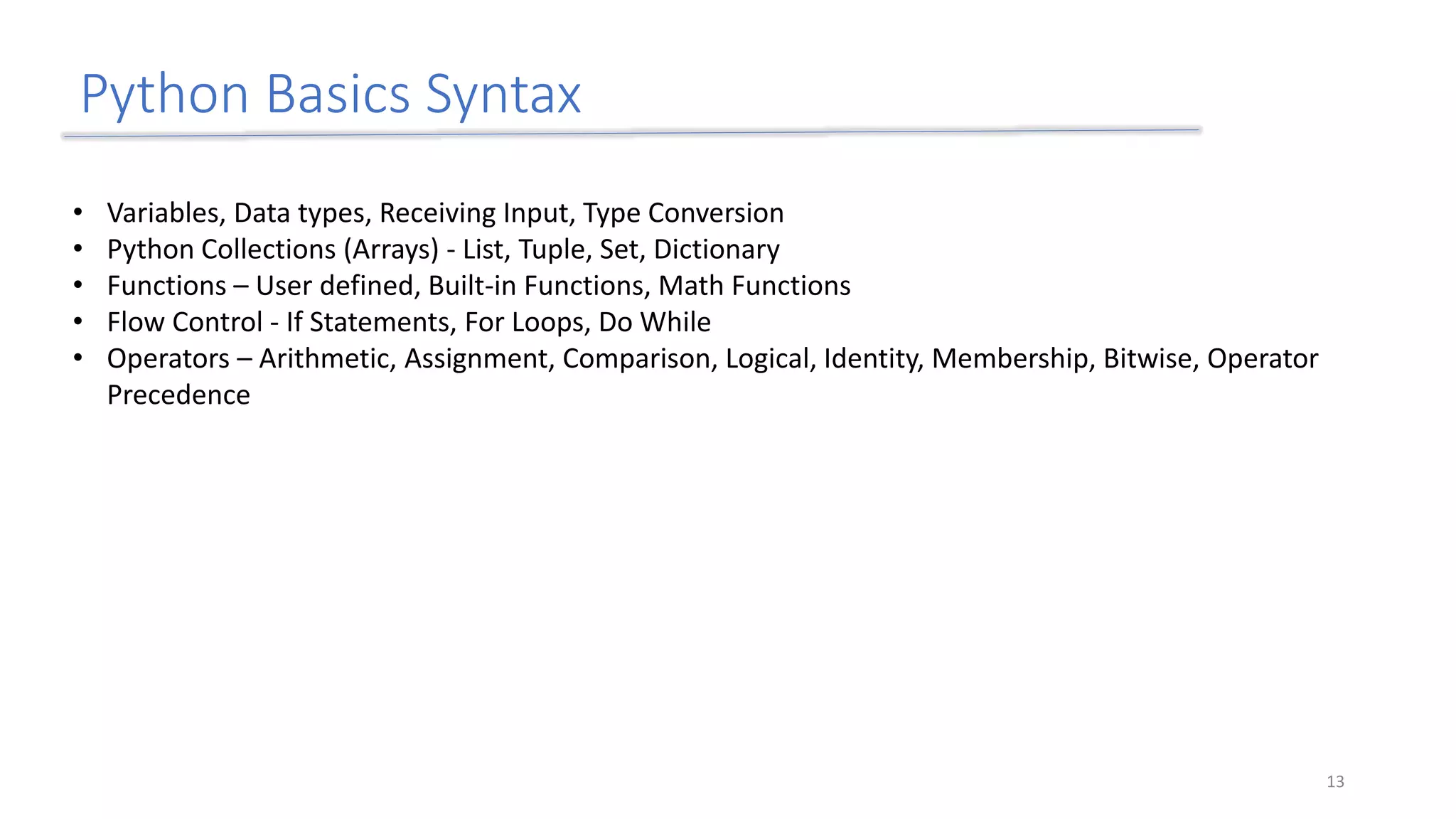 Introduction To Python | PPTX
