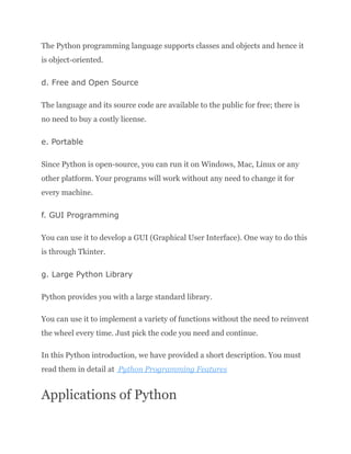 Introduction to Python | PDF
