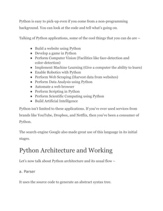Introduction to Python | PDF