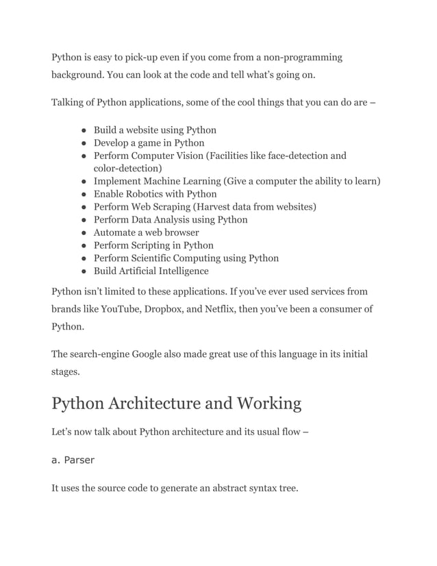 Introduction to Python | PDF