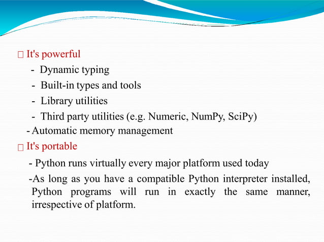 Python Tutorial | Python Programming Language | PPTX | Programming Languages | Computing