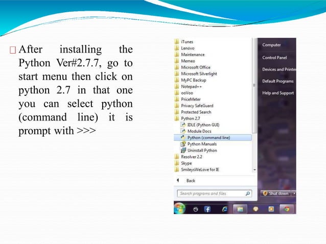 Python Tutorial | Python Programming Language | PPTX | Programming Languages | Computing