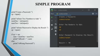 INTRODUCTION TO PYTHON PROGRAMMING .pptx