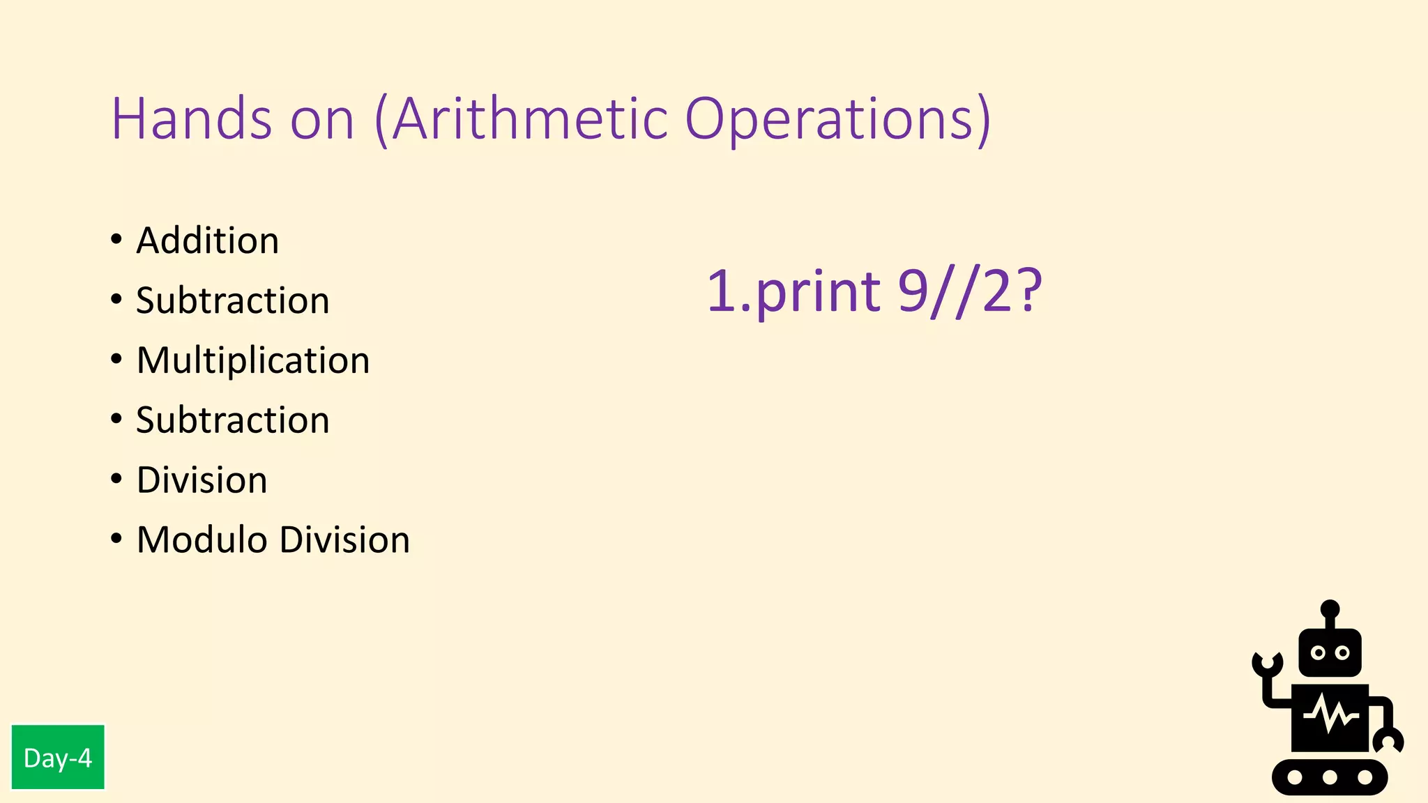 Introduction to python | PPT