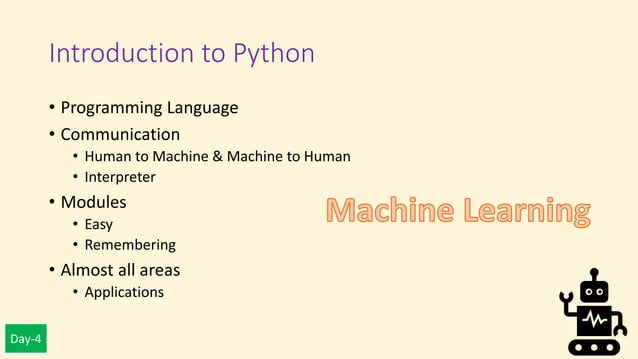 Introduction to python | PPT