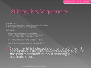 Introduction to Python | PPT