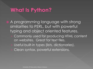 Introduction to Python | PPT