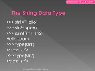 Introduction to Python | PPT
