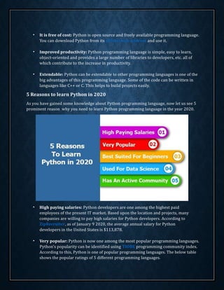 Introduction to python updated | PDF