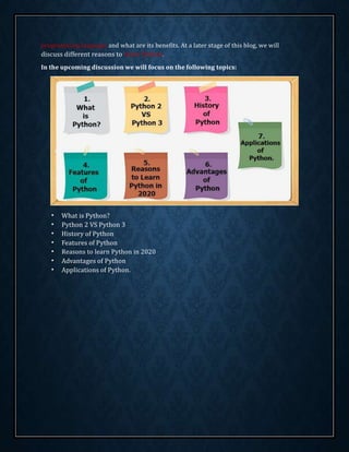 Introduction to python updated | PDF