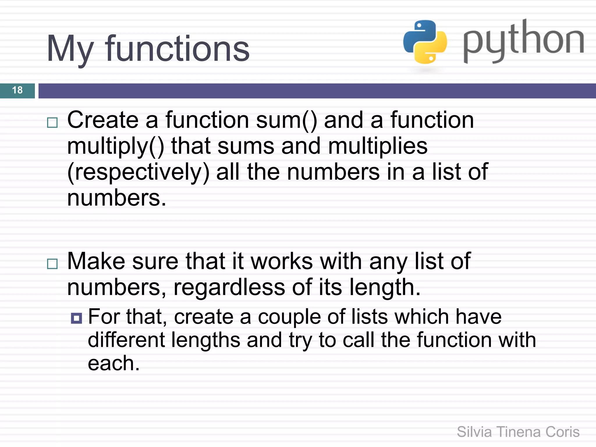 Introduction To Python 2 Part 22 Ppt