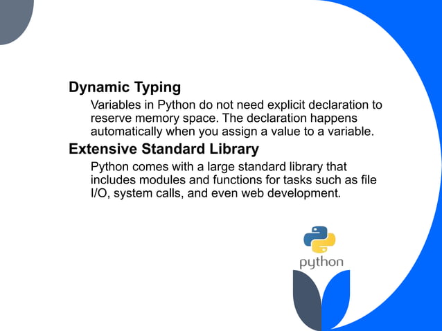 Introduction To Python And Basic Syntaxpptx Programming Languages Computing