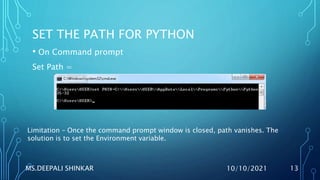Introduction to python | PPTX