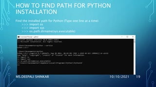 Introduction to python | PPTX
