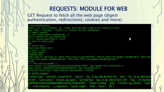 Introduction To Python For Cybersecurity Pythonminna Pptx