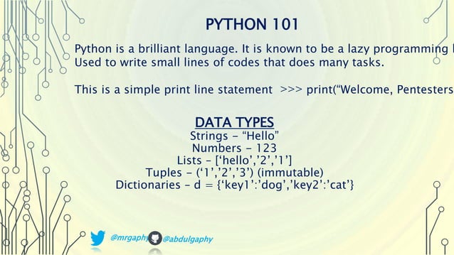 Introduction To Python For Cybersecurity Pythonminna Pptx