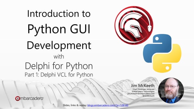 Introduction to Python GUI development with Delphi for Python - Part 1 ...