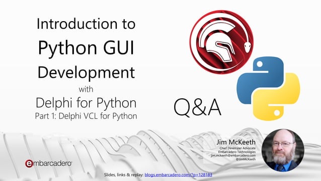 Introduction to Python GUI development with Delphi for Python - Part 1 ...